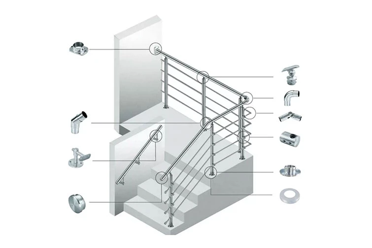 Tips Of Pipe Shaped Balustrade With Rod – Rayjoy